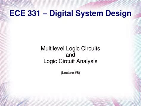 Ppt Ece 331 Digital System Design Powerpoint Presentation Free