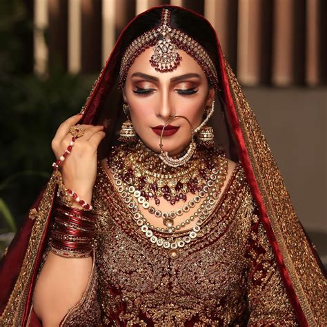 Ayeza Khan Beautiful Bridal Make Up Shoot For Zaras Salon Reviewit Pk