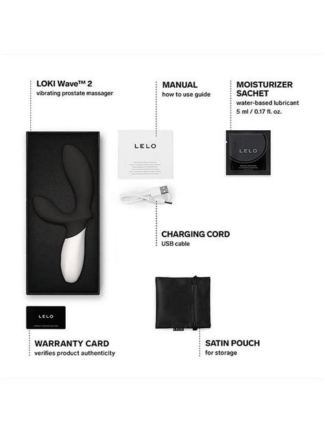 Lelo Loki Wave 2 Vibrating Prostate Massager Black Very