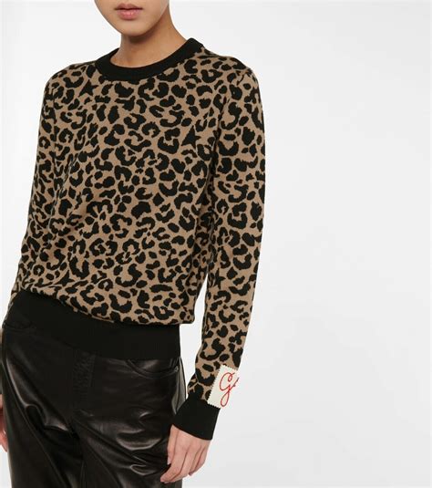Golden Goose Leopard Print Wool Sweater Golden Goose Deluxe Brand