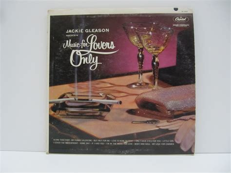 Jackie Gleason Music For Lovers Only Vinyl Lp 1966 Capitol Records W 352 Vg Ebay
