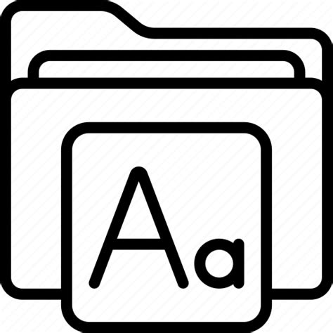 Font Folder Files Computing Fonts Icon Download On Iconfinder