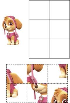 Paw Patrol Puzzle Skye By Katie Gieselman Teachers Pay Teachers E56