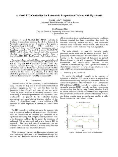 PID Controller For Pneumatic Proportional Valve | PDF | Control Theory | Control System