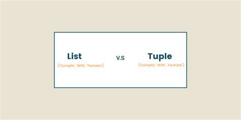 Liste Vs Tuple Sur Python Quelles Différences