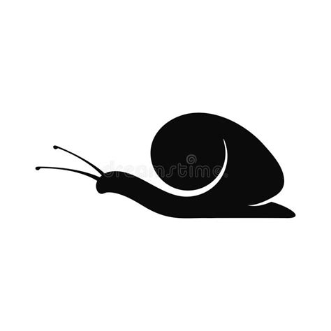 Snail Logo Icon Simple Design Sign Of Snail Logo Icon Snail On Black