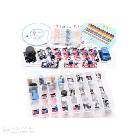 Kit De 37 Sensores Y Módulos Para Arduino Raspberry Pi Esp32 Plexylab