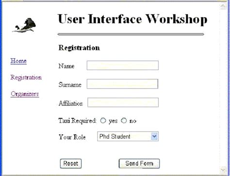 desktop xhtml example page download scientific diagram