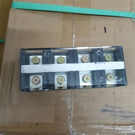Jual Terminal Block Blok Kaca 4p 4pole 4 P Pole Tc 1004 4p 600v Shopee Indonesia