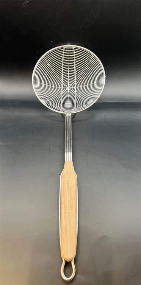 Steel Wire Strainer With Wooden Handle The Kitchen Warehouse