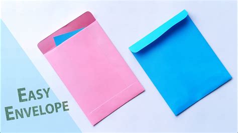 Envelope Making With Paper With Glue And Scissors At Home Easy Origami Cool Design Envelope