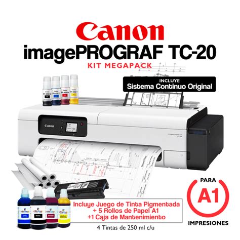 Plotter Canon Tc 20 A1 Kit Megapack Esis