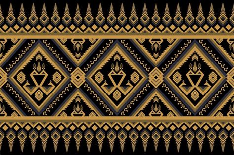 Premium Vector Yellow Sarong Pattern Abstract Geometric Background