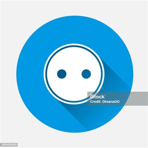 파란색 바탕에 버튼의 벡터 이미지입니다 긴 그림자와 평면 이미지 버튼입니다 레이어 그룹화 쉽게 편집 그림에 대 한 당신의 디자인에 대 한 개인 장식품에 대한 스톡 벡터 아트