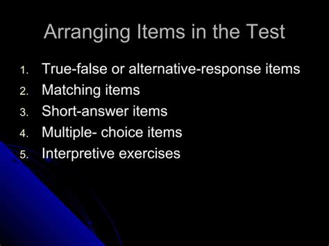 Assembling The Test Ppt Assembling The Test Ppt