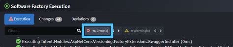 troubleshooting software factory errors intent architect