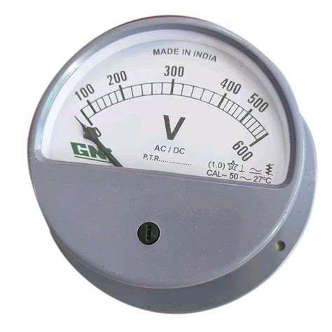 Single Round Analog Voltmeter Dimension 6inch Voltage 220 V At ₹ 160piece In Kheda