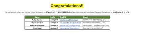 Piyush Prashar On Linkedin Placements2021 Campusplacements Glbajaj