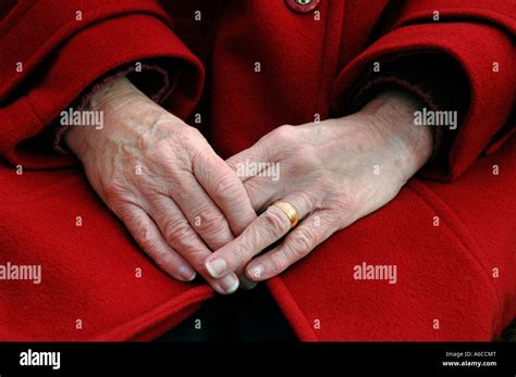 Hands Of A Mature Woman Stock Photo Alamy