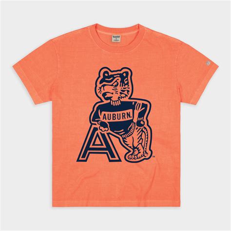 Auburn Baseball Script Vintage Heavyweight Tee Homefield