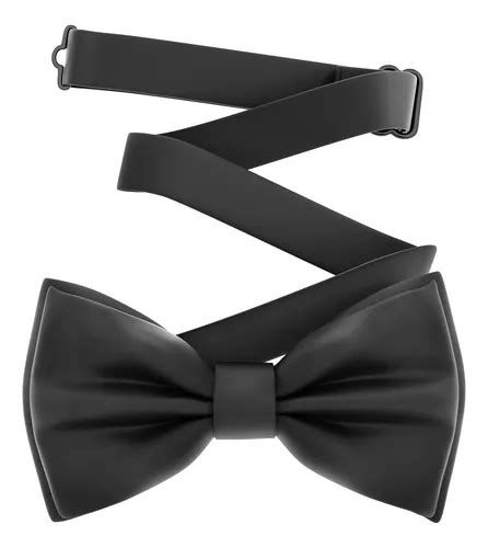 Corbatín Moño Negro U S A Niños Y Adolescentes Lisa Negro 10 Cm