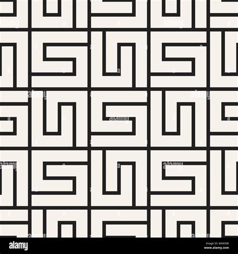 Vector Seamless Lattice Pattern Modern Stylish Texture With Monochrome Trellis Repeating