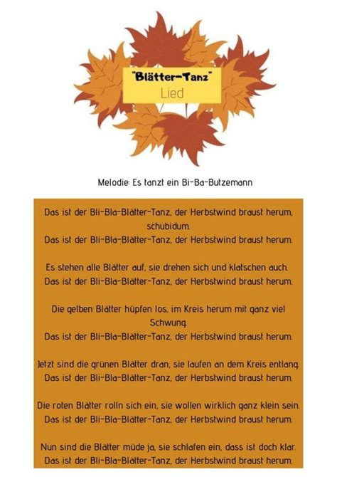 Ideen fur Der Herbst Hat Bunte Blätter Text