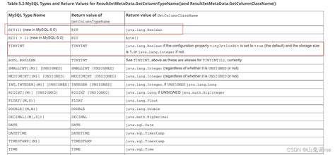 Mybatis Generator将tinyint映射成integer的解决办法tinyint Mybatis Csdn博客