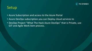 Intro To Devops Using Azure Devops Ppt