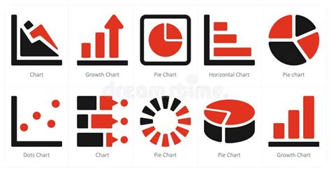 A Set Of 10 Diagrams And Reports Icons As Chart Growth Chart Pie
