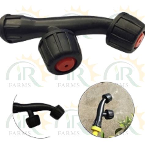 1pc Plastic Spray Nozzle With Outer Thread Double Spray Nozzle For