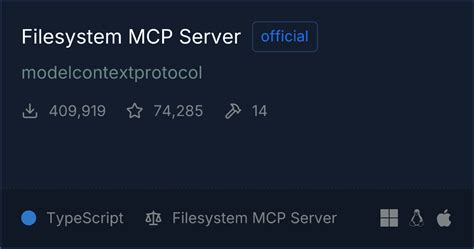 Filesystem Mcp Server By Modelcontextprotocol Glama