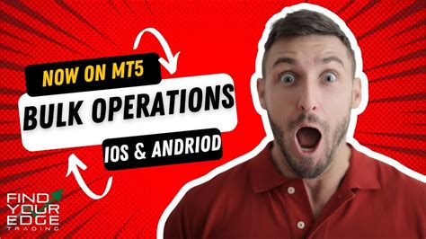 How To Use Mt5 Bulk Operations Mobile Youtube