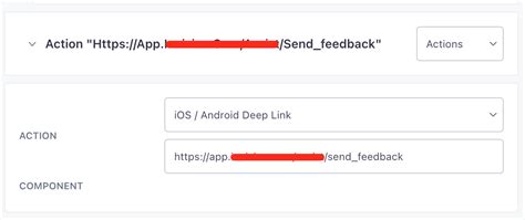 in app message action ios android deep link reopens the app · issue