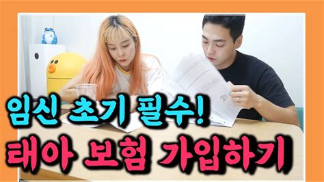 임신 초기 머리 터지는 태아보험 가족회의의 연속 임신 일상 Vlog Youtube