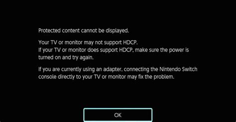 Fix Nintendo Switch HDCP Error Stealthy Gaming