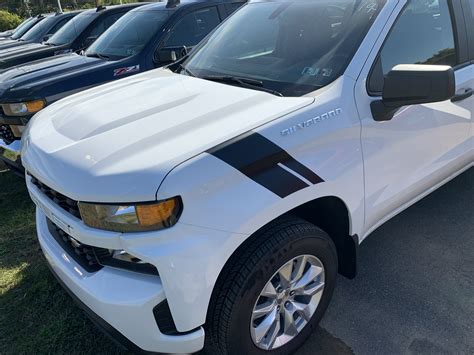 2019 Up Silverado 1500 Hood Stripes Vinyl Stripes Decals