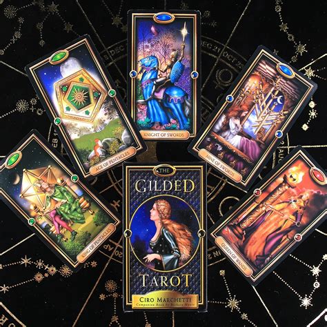 The Gilded Tarot Deck Card And Guidebook Tarot Game Toy Tarot