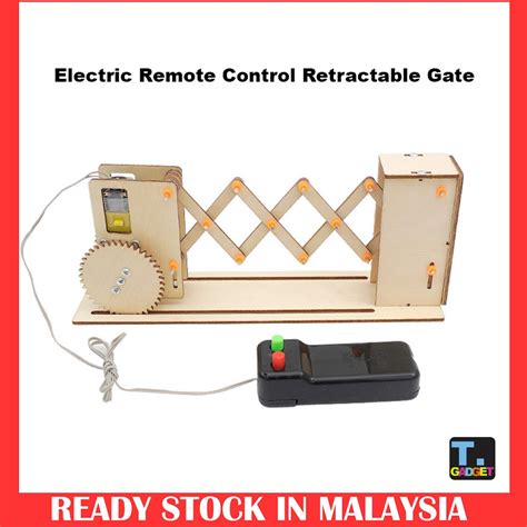 Diy Electric Remote Control Retractable Gate Door Wooden Model Science