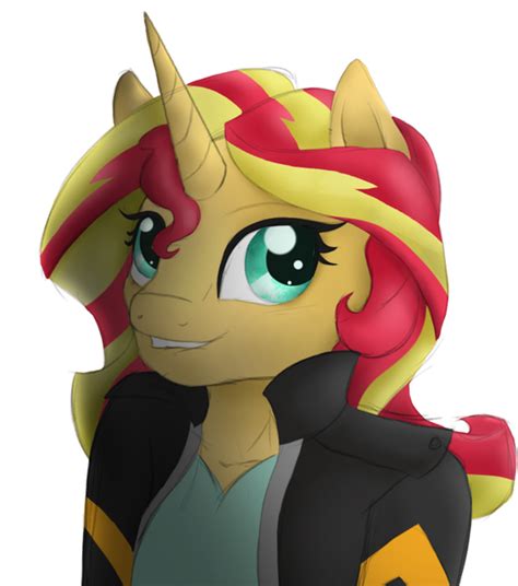 1289666 Safe Artist Theshadowstone Derpibooru Import Sunset Shimmer Anthro Unicorn