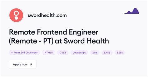 Remote Frontend Engineer Remote Pt Job At Sword Health Himalayas