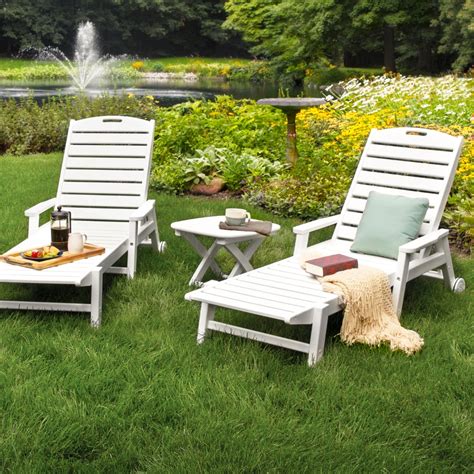 Polywood Nautical Chaise Lounge Florida Backyard