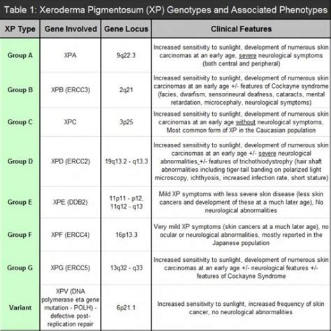Xeroderma Pigmentation