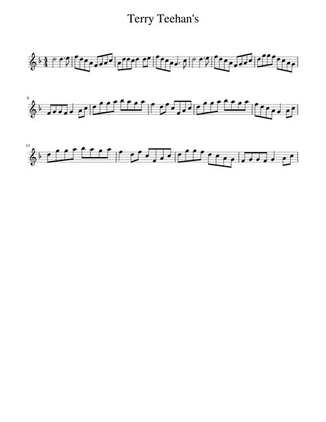 Terry Teehans Sheet Music For Piano Solo