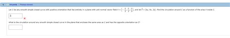 Solved Points Previous Answers Let C Be Any Chegg