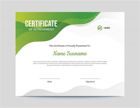 Premium Psd Vertical Colored Pink And Orange Waves Certificate Design