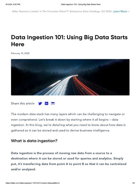 Data Ingestion 101 Pdf