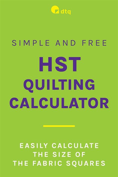 Quilt Block Calculator Make A Perfect Half Square Triangle Block