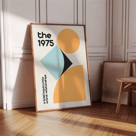 The 1975 Print Retro Poster A Brief Inquiry Into Online Relationships