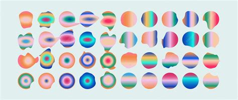 Premium Vector Vector Set Of Amazing Y2k Aura Gradients Experimental